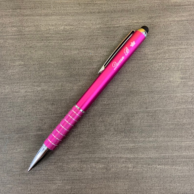 Queen B Hot Pink Pen With a Smart Phone Stylus. - Etsy
