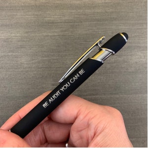 Personalized "be Audit You Can Be" Pen With Stylus – Accountant CPA ...