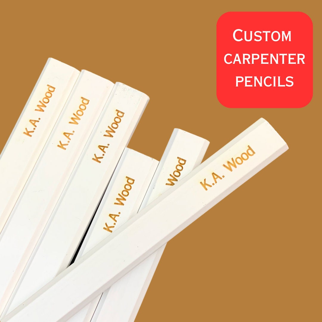 Custom Carpenter Engraved Personalized Carpenter Pencils Set - Etsy