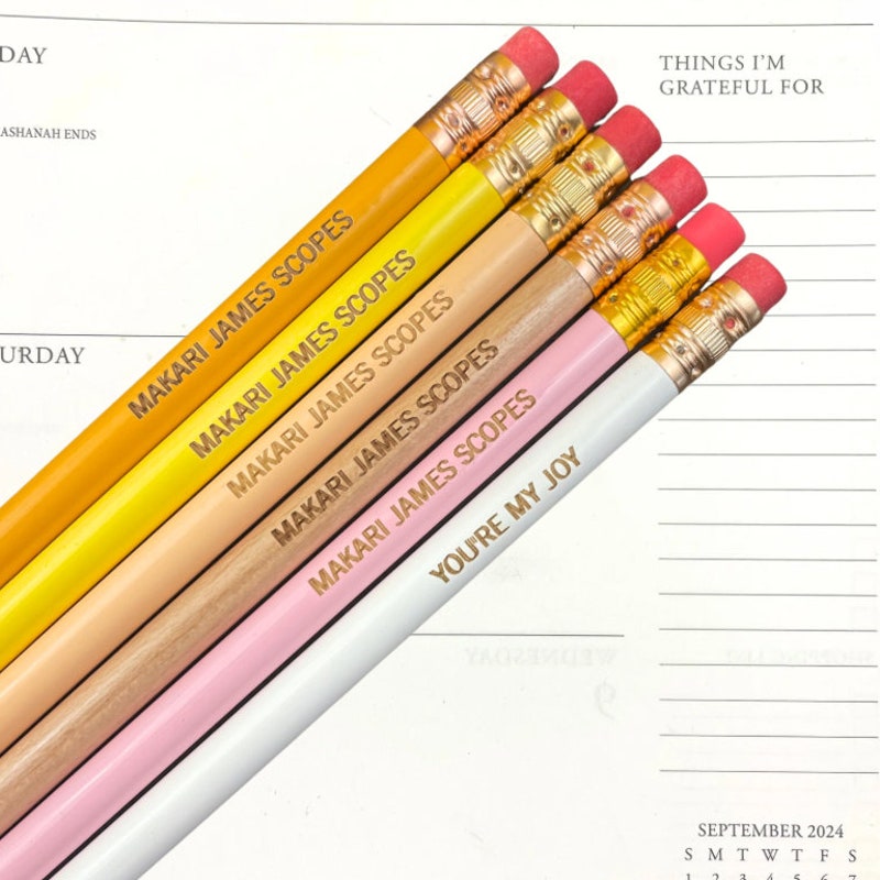 Personalized Pencils - Etsy