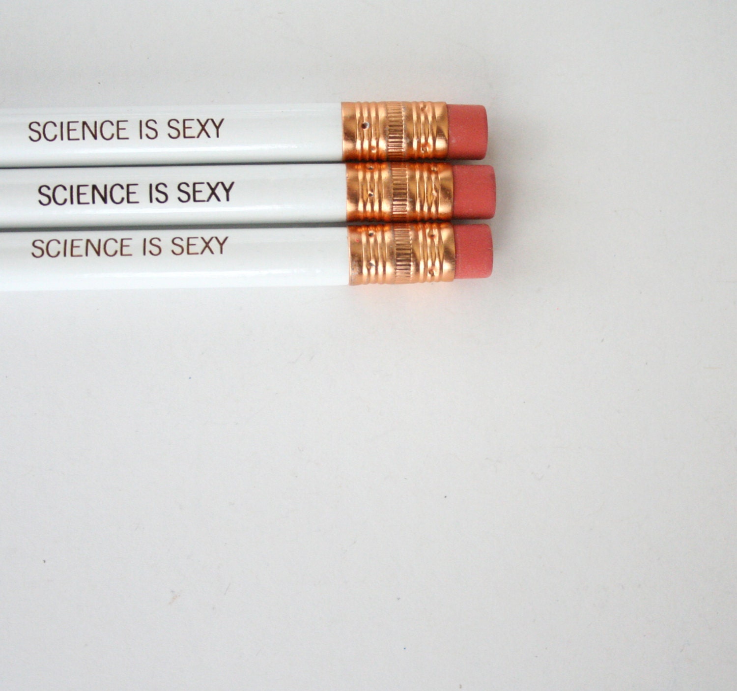 Science is Sexy 3 Engraved Pencils in White. Back to School. - Etsy