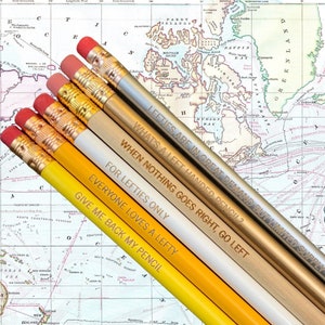 Left Handed Pencils: Lefty Gift Set of 6 - Etsy