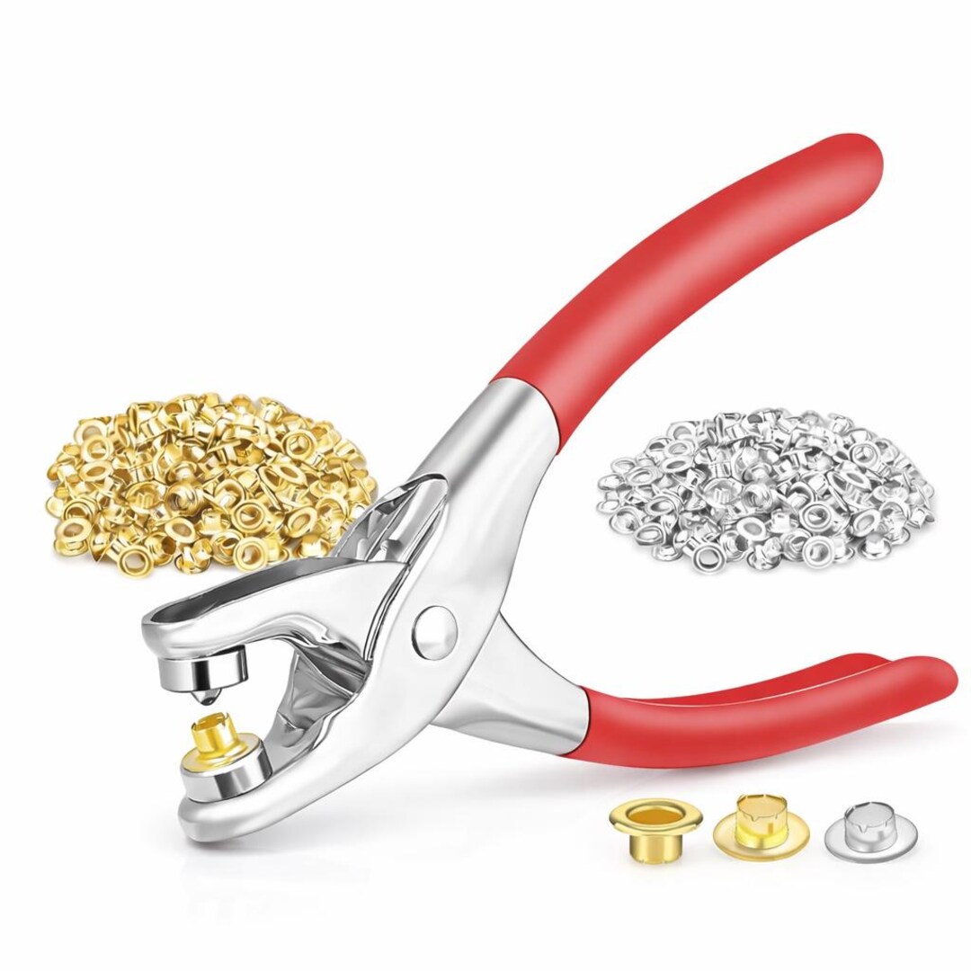 Grommet Pliers Set Hole Punch Tool Kit With 100 Metal Eyelets - Etsy