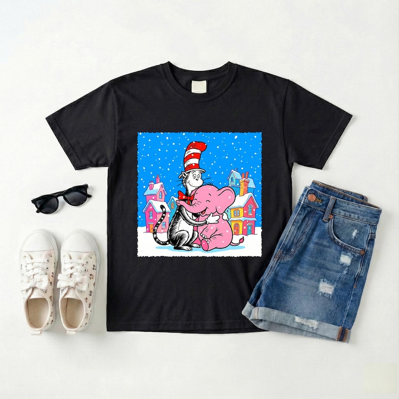 Cat in the Hat and Horton Shirt, Cute Dr Seuss Toddler Tee, Storybook ...