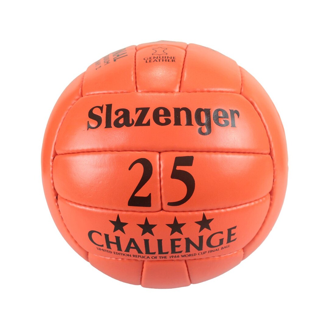 Vintage 1966 World Cup Leather Soccer Ball | Slazenger Retro Football ...