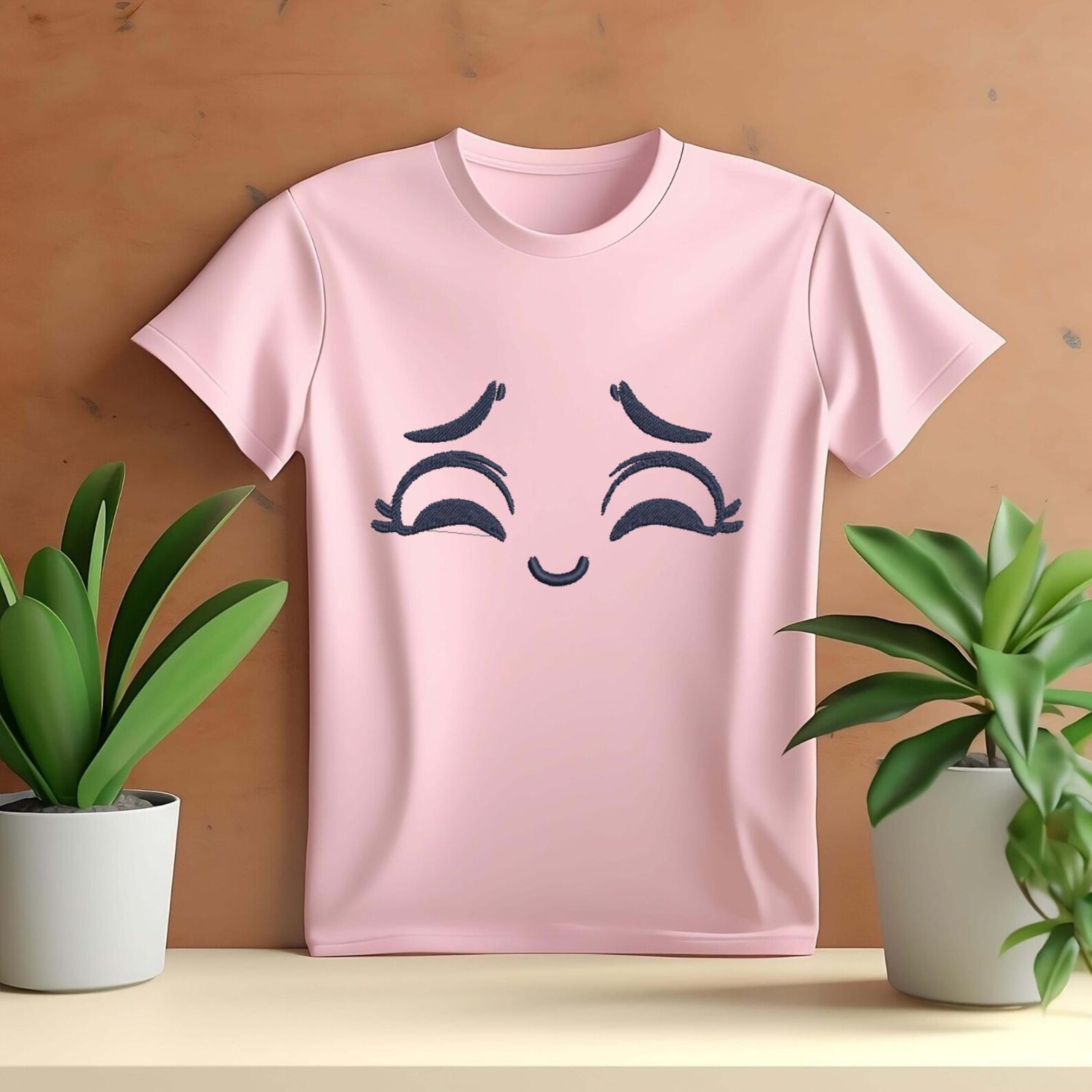 Doll Face Machine Embroidery Design Kawaii Character Embroidery Smiley ...
