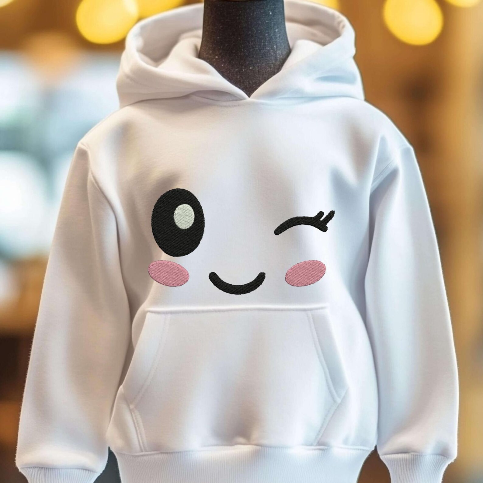 Doll Face Machine Embroidery Design Kawaii Character Embroidery Smiley ...