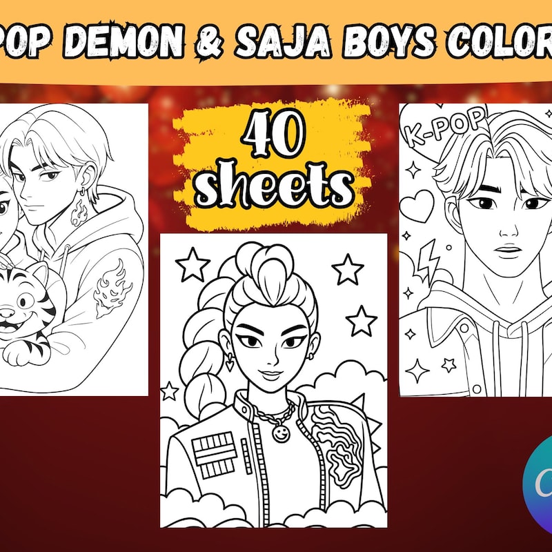 K Pop Coloring Pack - Etsy