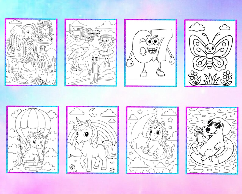 Animal Coloring Pages for Kids Printable | Easy Coloring Book for ...