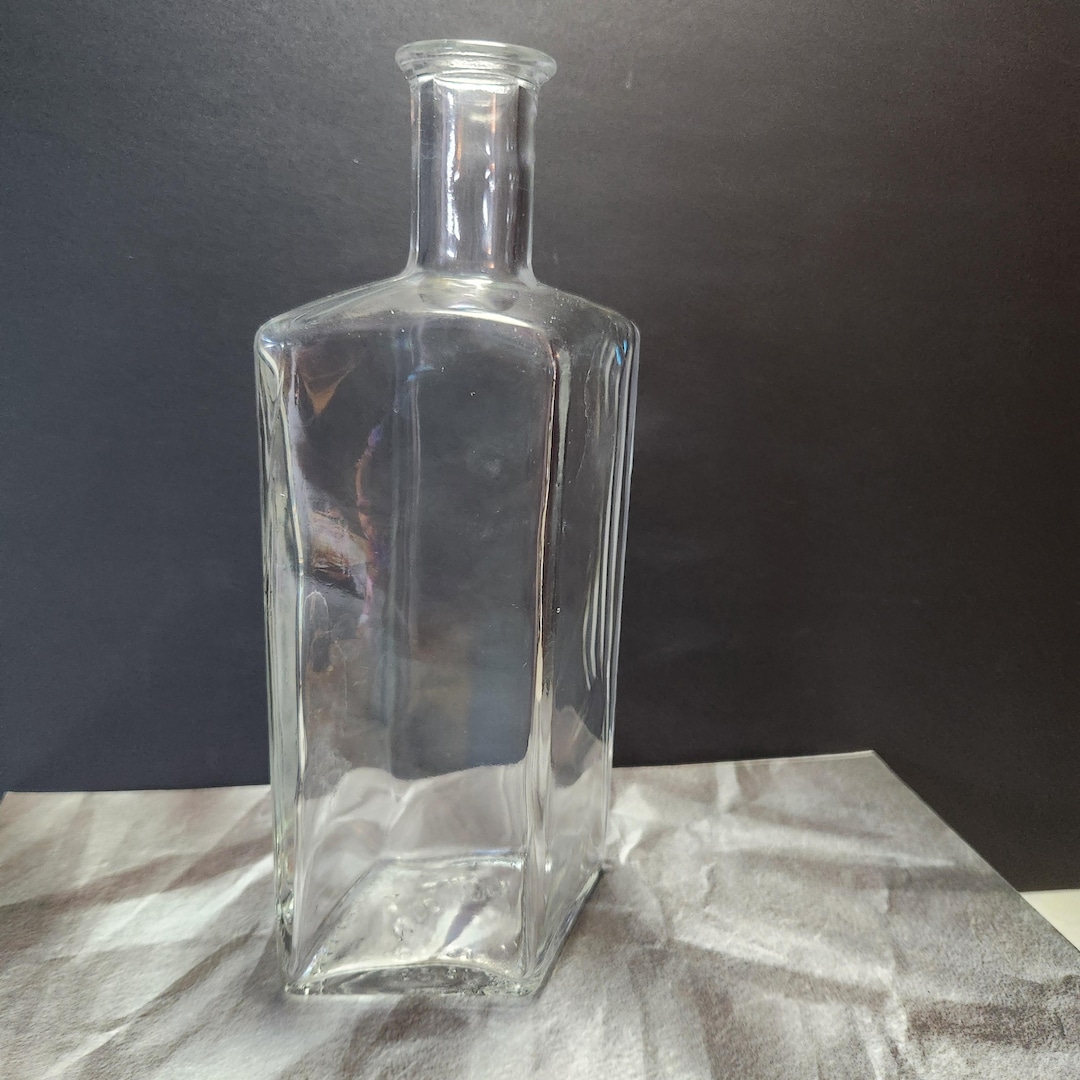 VTG Unusual Shape, MOD Dep Italian off Center Square Bottle. 9" Tall - Etsy