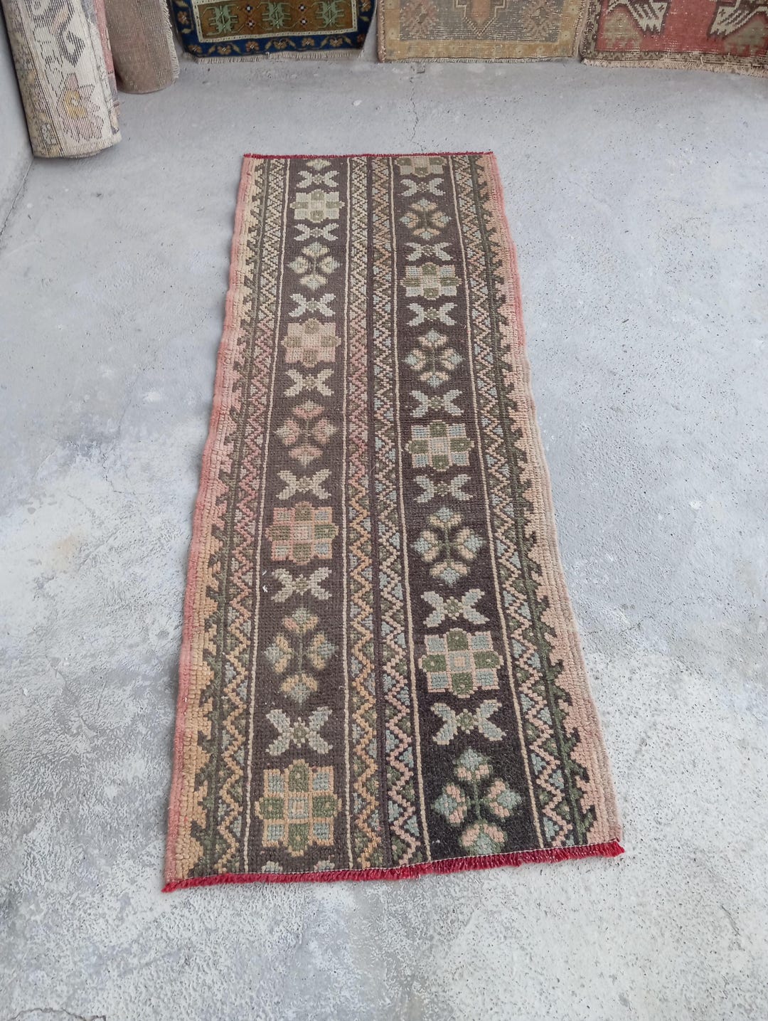 2x5rug, 2x5 Vintage Rug,small Runner Rug,2x5 Ousak Rug,2x5 Runner Rug ...