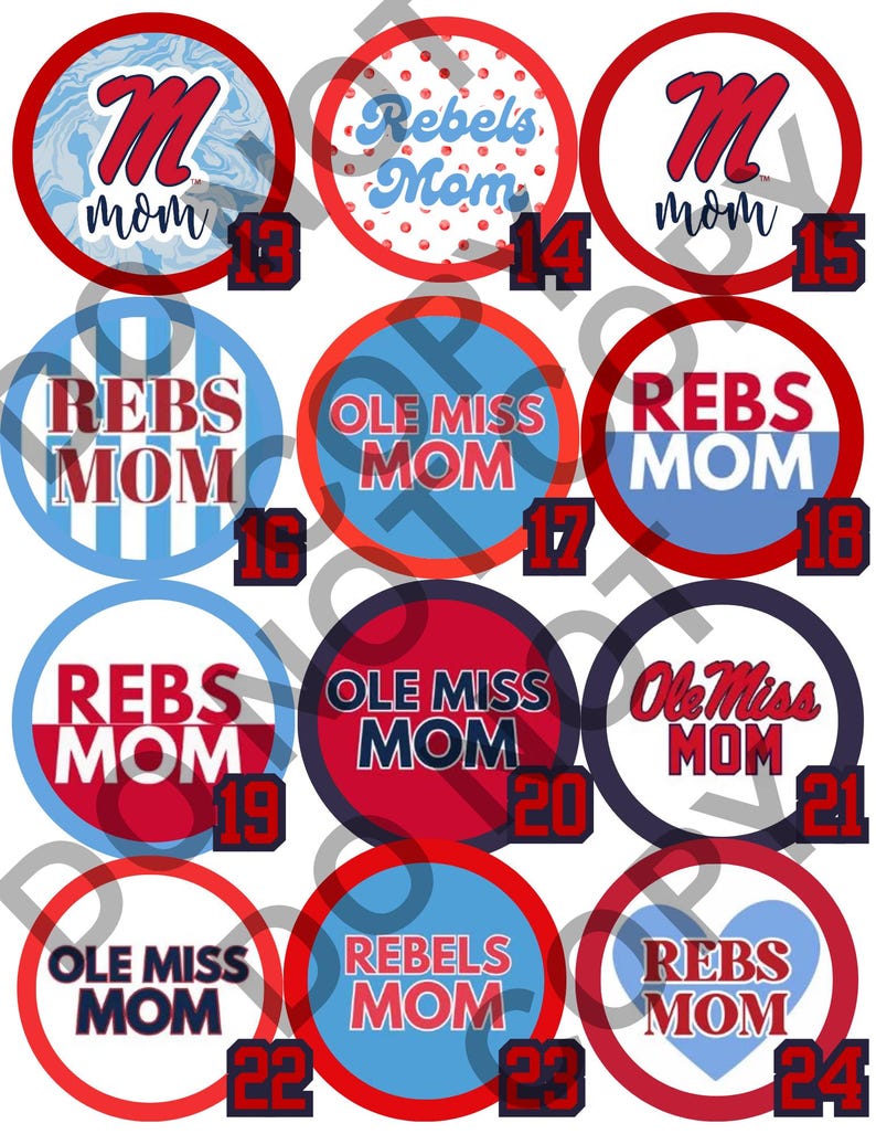 Ole Miss Hotty Toddy Game Day Pins & Buttons Tailgate Oxford College ...