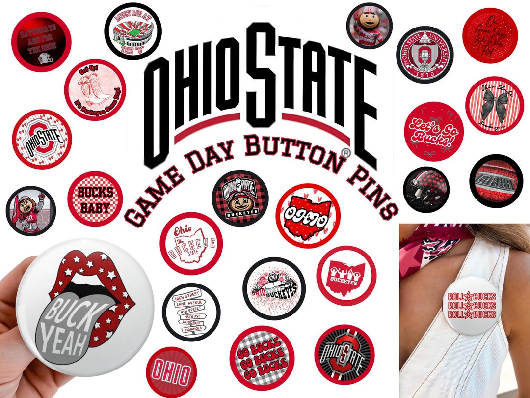 The Ohio State Buckeyes Game Day Buttons (single / Bundle) Ohio State ...