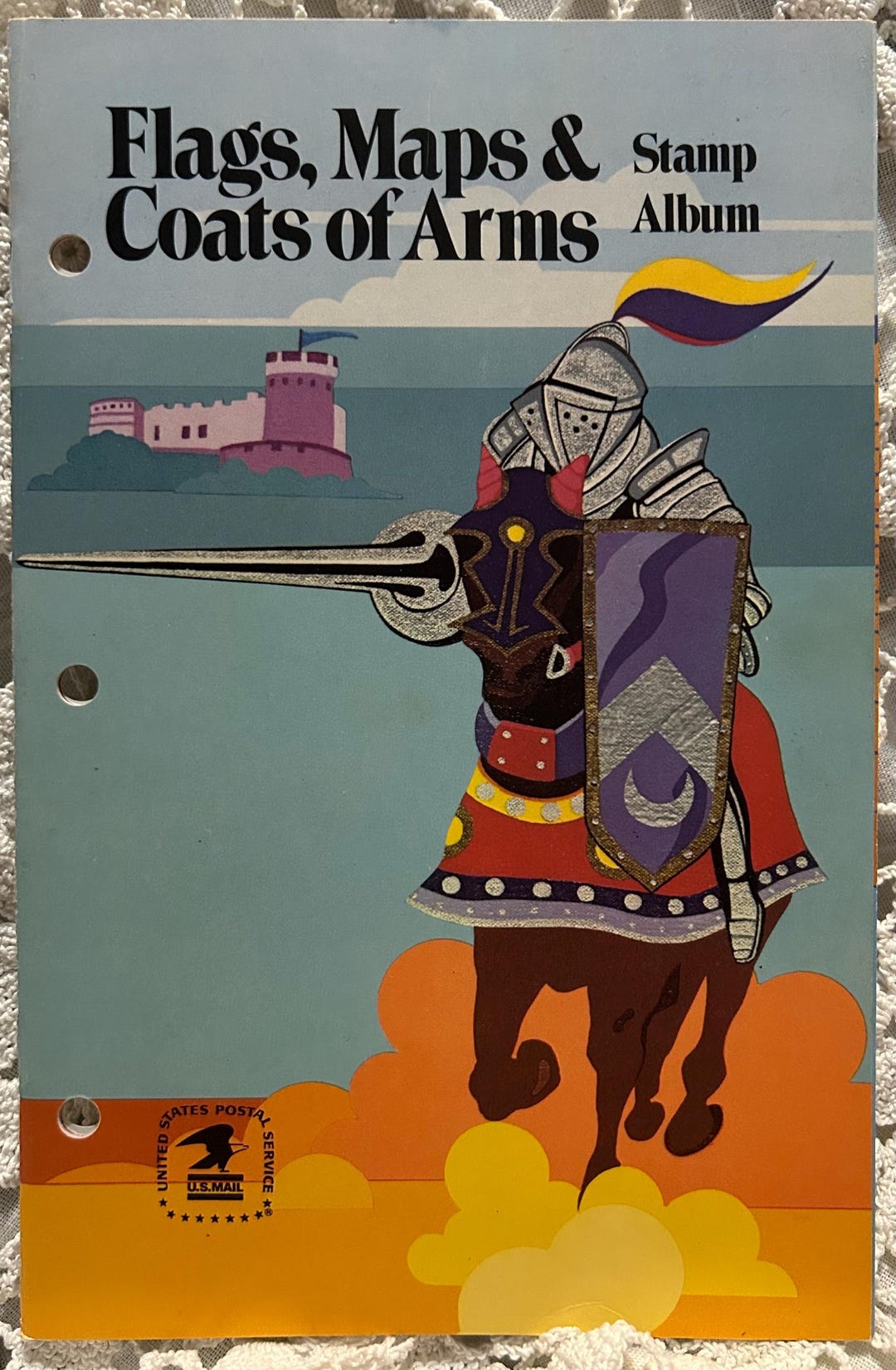 1974 USPS Stamp Album: Flags, Maps, Coats of Arms, 42 Stamps + Bonus - Etsy