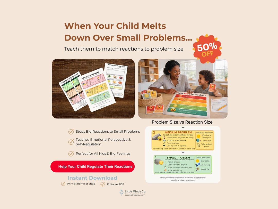 Problem Solving Poster Kids | Editable How Big is My Problem Scale With ...