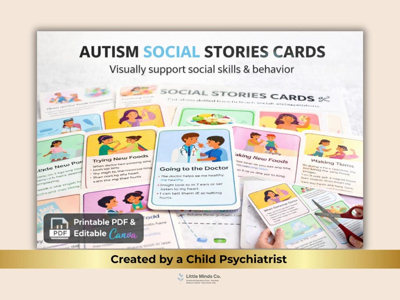 Autism Social Stories Printable | Visual Social Skills & Behavior ...