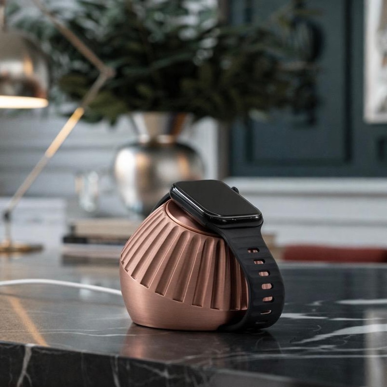 Modern Apple Watch Stand, 3D Printed Minimalist Charger Dock, Japandi ...