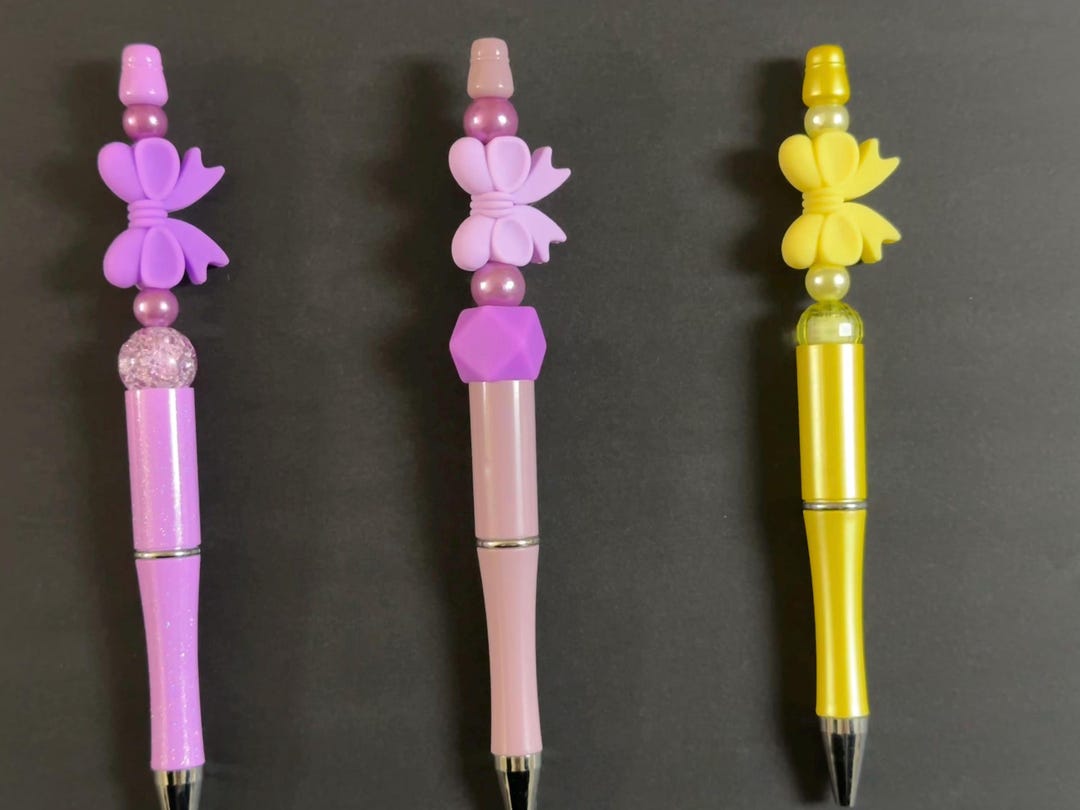 Bow Pens- Cute Handmade Ribbon Pens, Office & School Supploes, Gifts ...