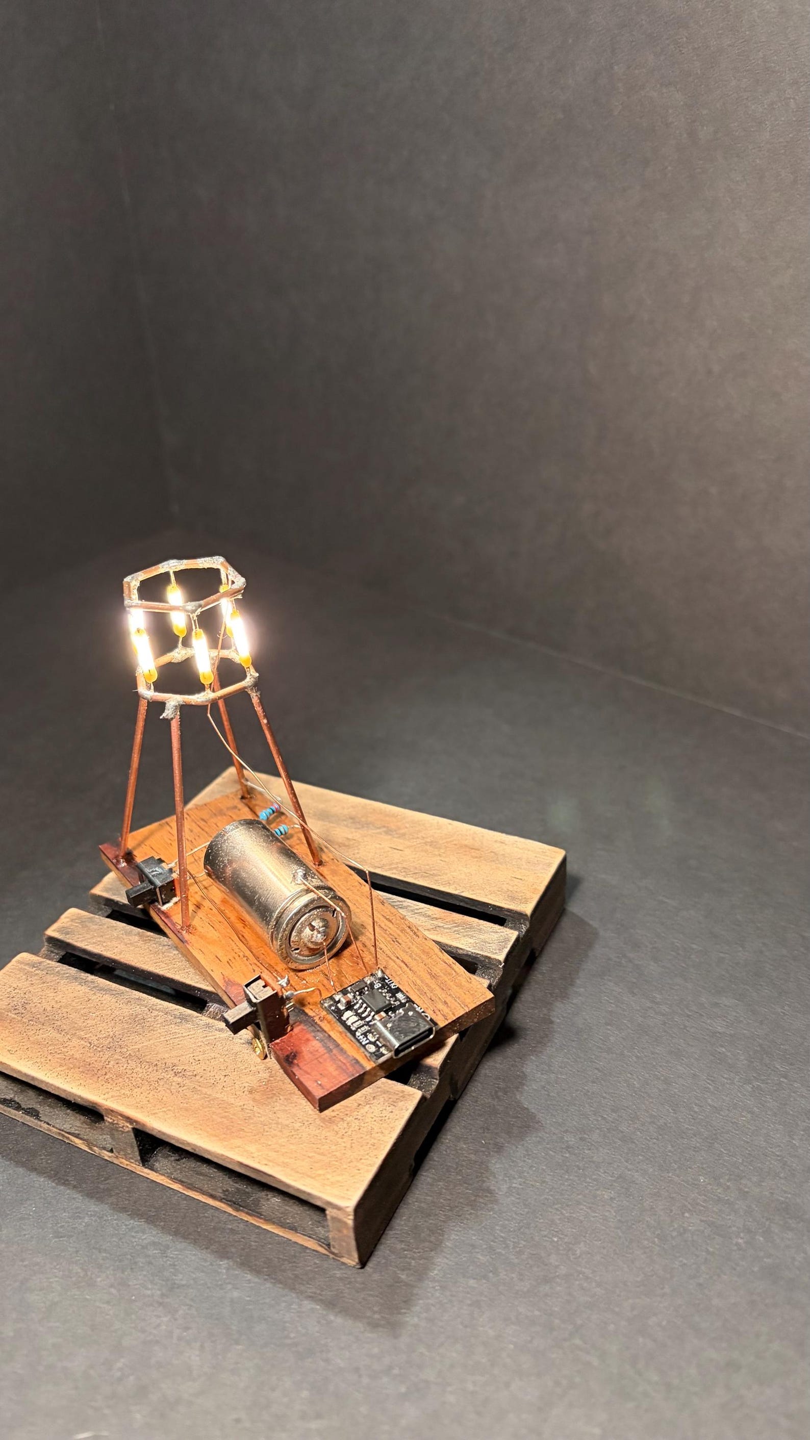 6 LED Mini Tower Desk Light - Etsy