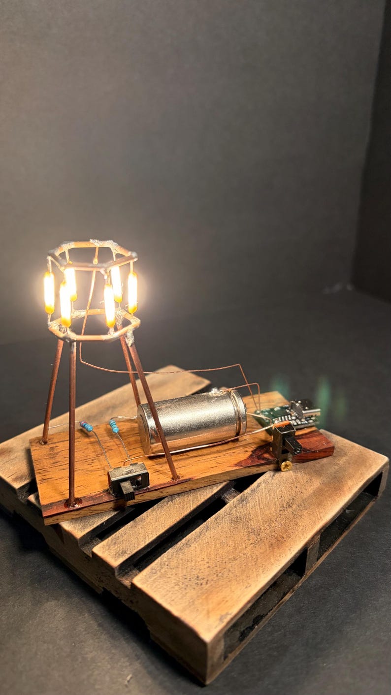 6 LED Mini Tower Desk Light - Etsy