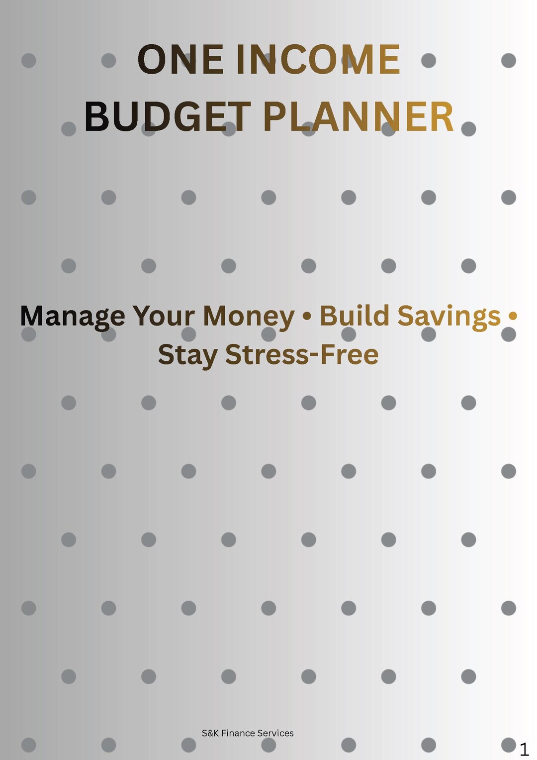 One Income Budget Planner | Minimal Budget Sheet for Moms, Families ...