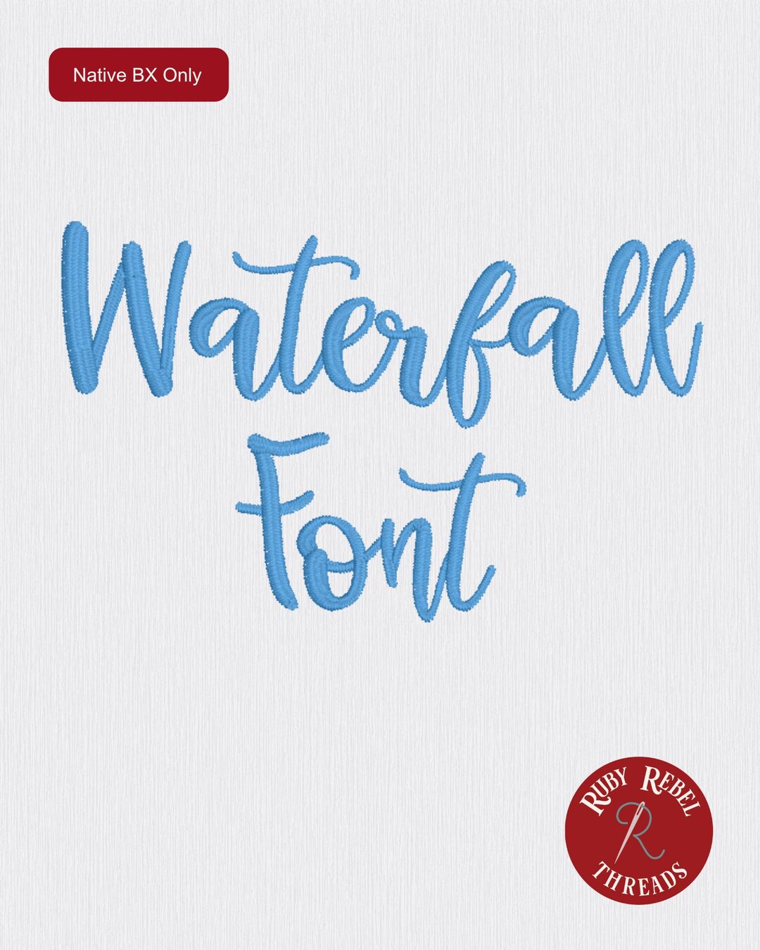 Waterfall Script Font – Machine Embroidery Alphabet - Etsy