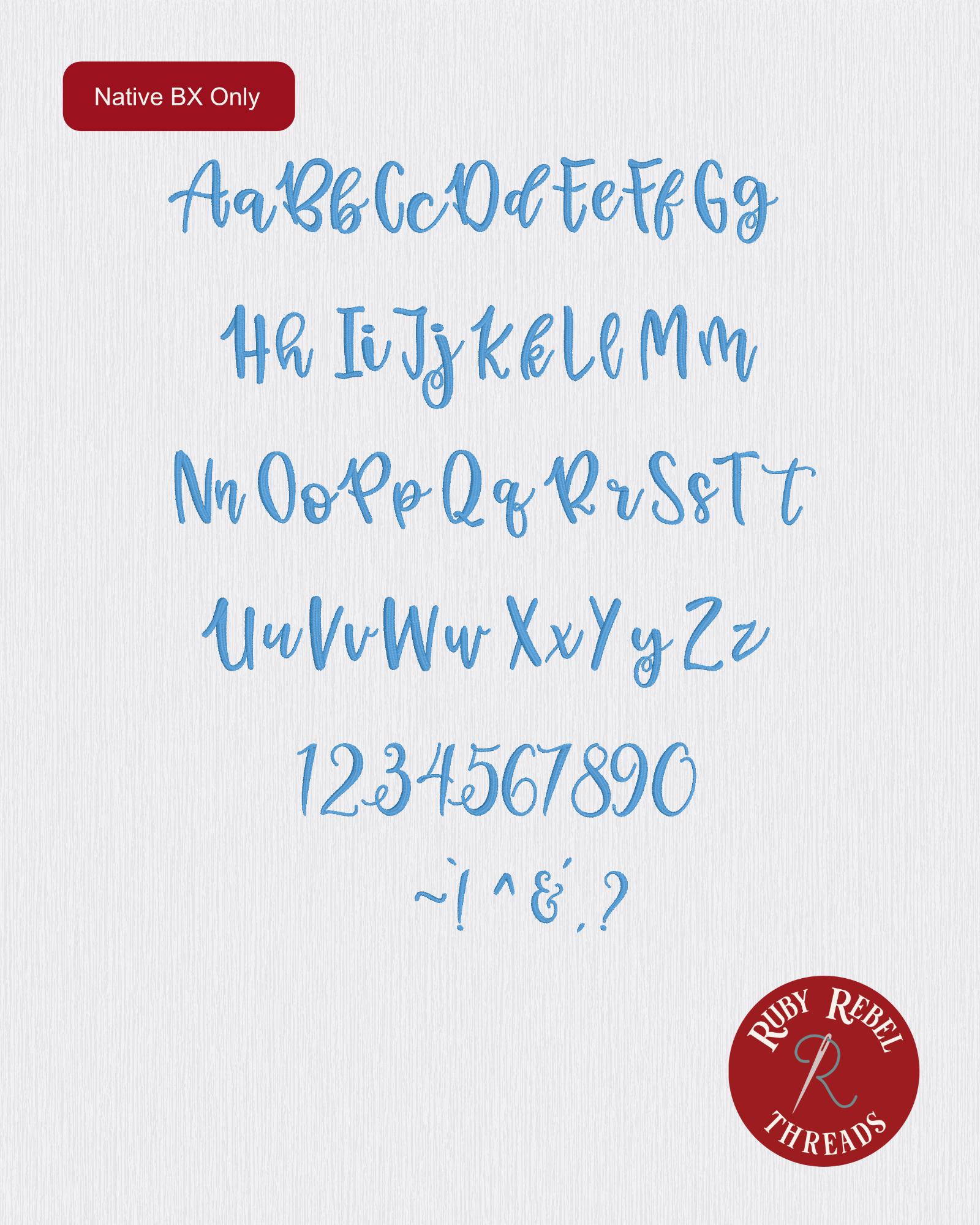 Waterfall Script Font – Machine Embroidery Alphabet - Etsy