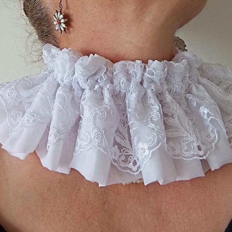 Tulle Neck Ruff - Etsy