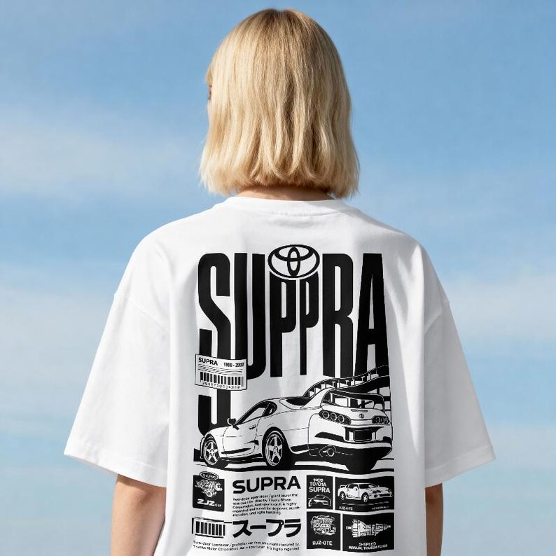 Toyota Supra JDM Car Design SVG PNG | Streetwear Hoodie Graphic | Style ...
