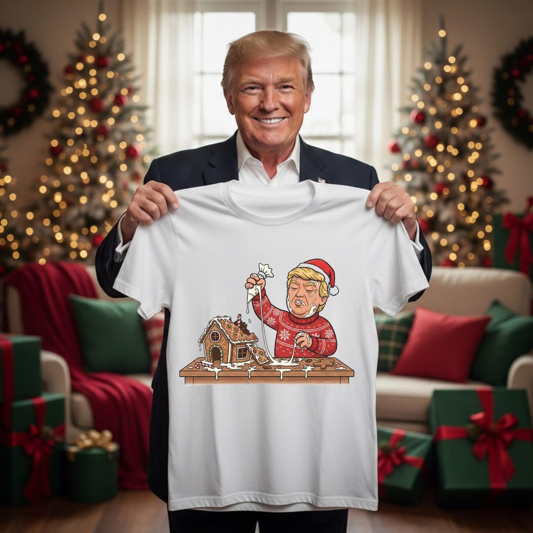 Funny Trump Christmas Meme Poster, Political Holiday Print (digital ...