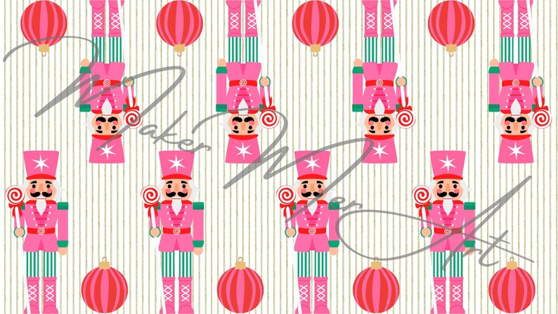 Nutcracker Pink Christmas Desktop Wallpaper - Etsy
