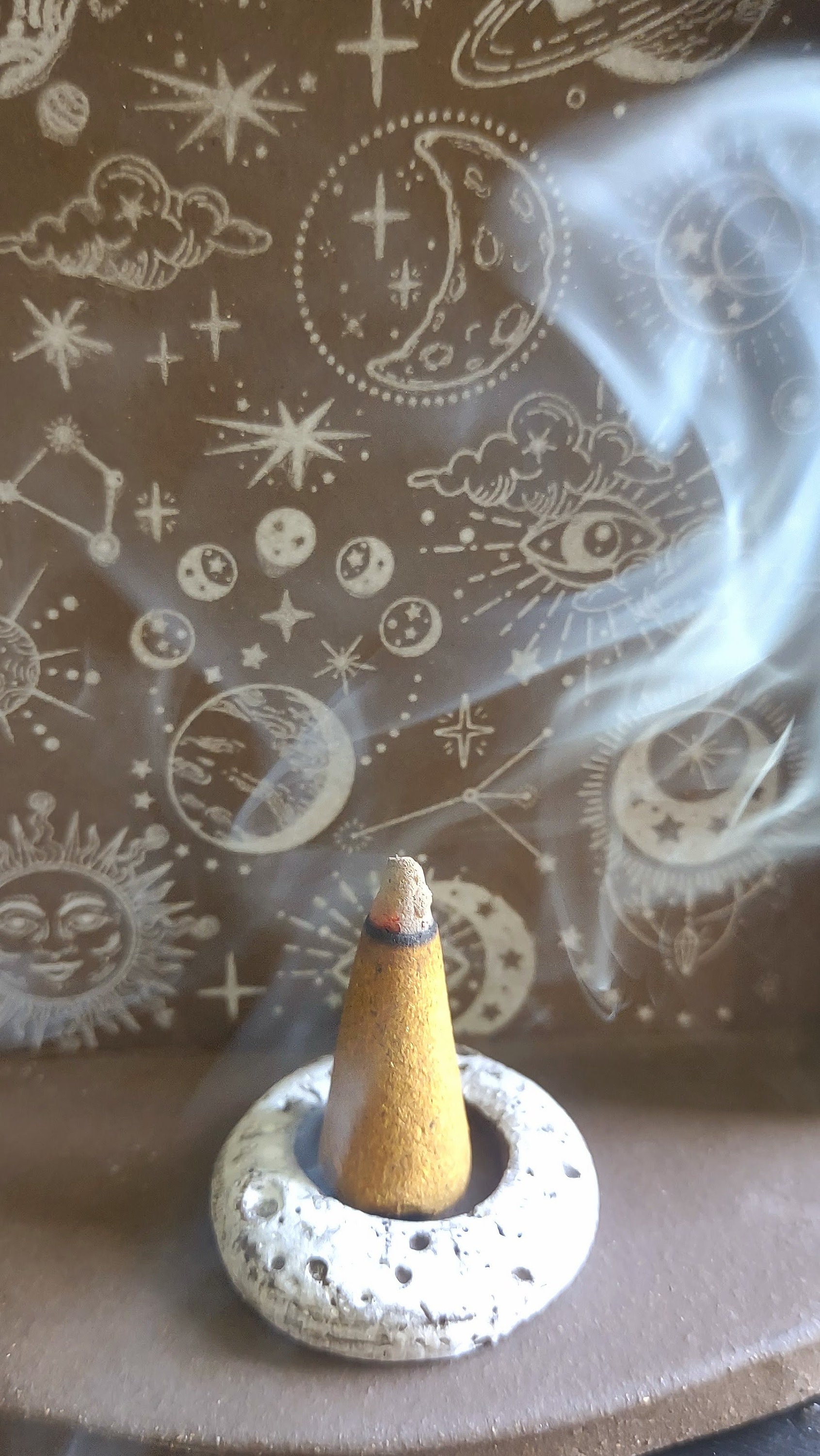 Celestial Altar, Ceramic Wall Altar, Moons and Stars, Chocolate Clay ...