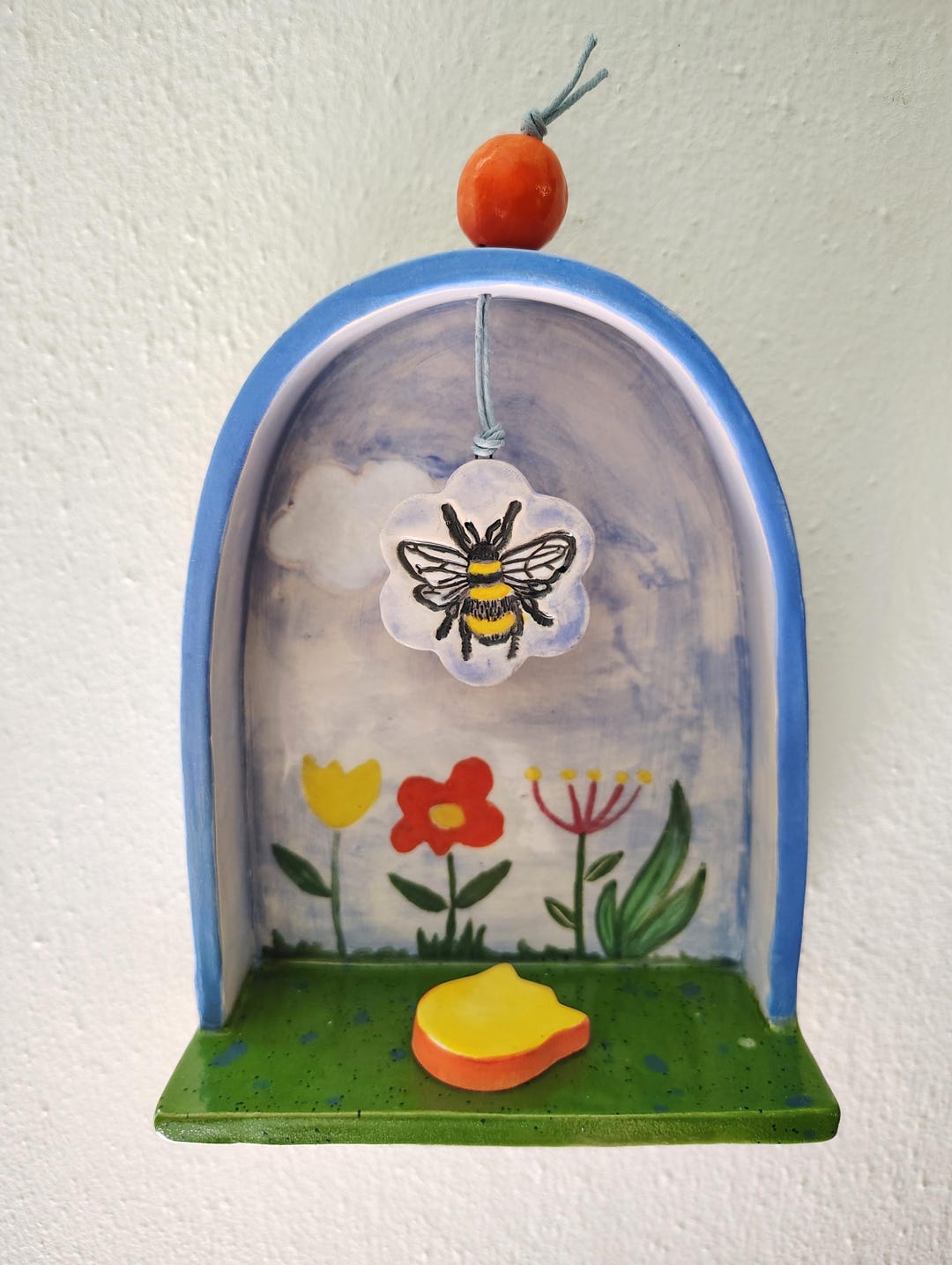 Ceramic Altar for Nature and Fantasy, Handmade Ceramic Shrine, Wall ...