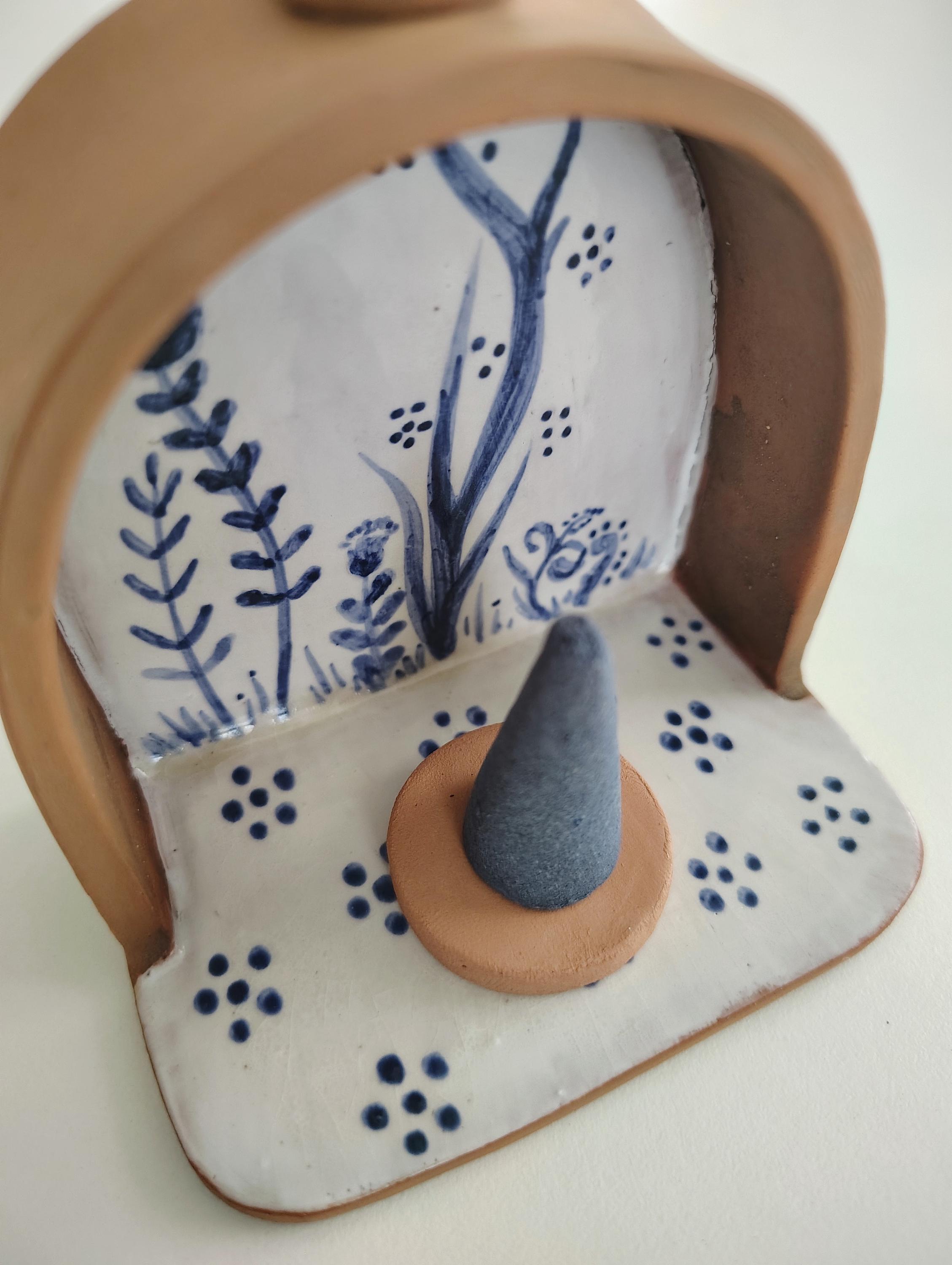 Little Ceramic Altar, Small Incense Burner, Ceramic Wall Altar, Small ...