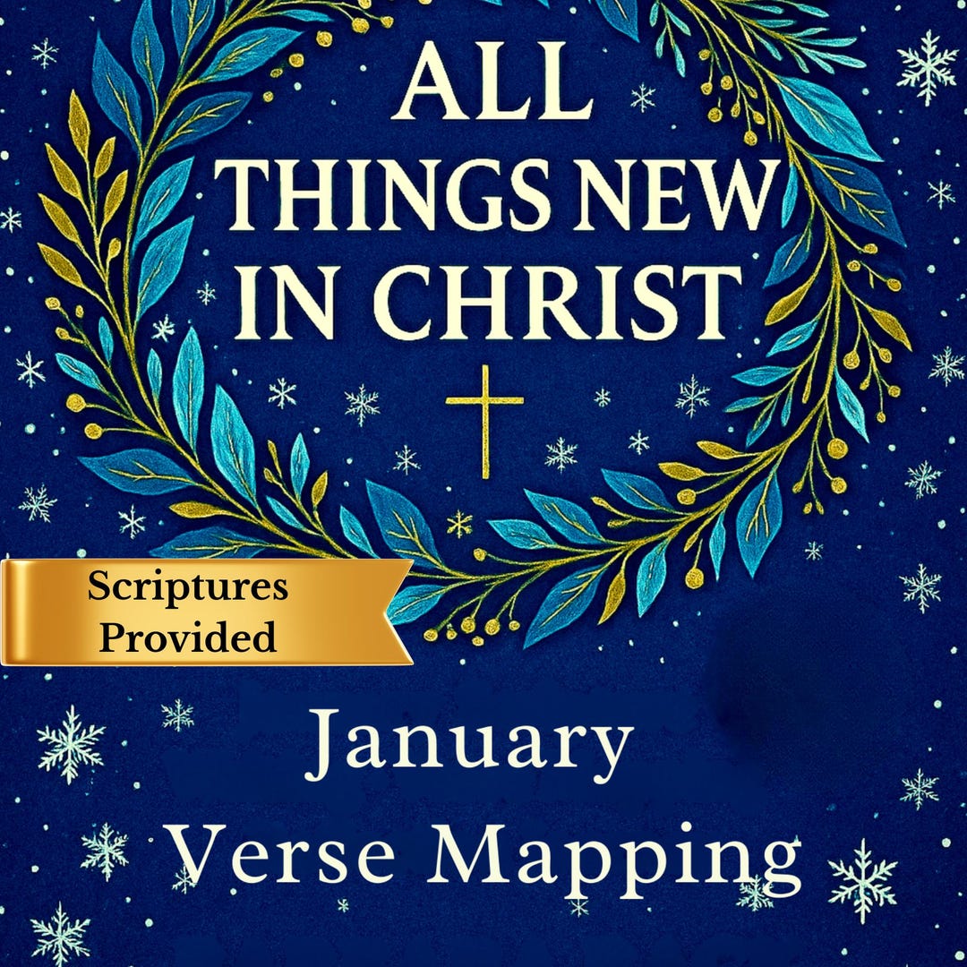 January Verse Mapping Journal | Scripture Mapping Printable | Christian ...
