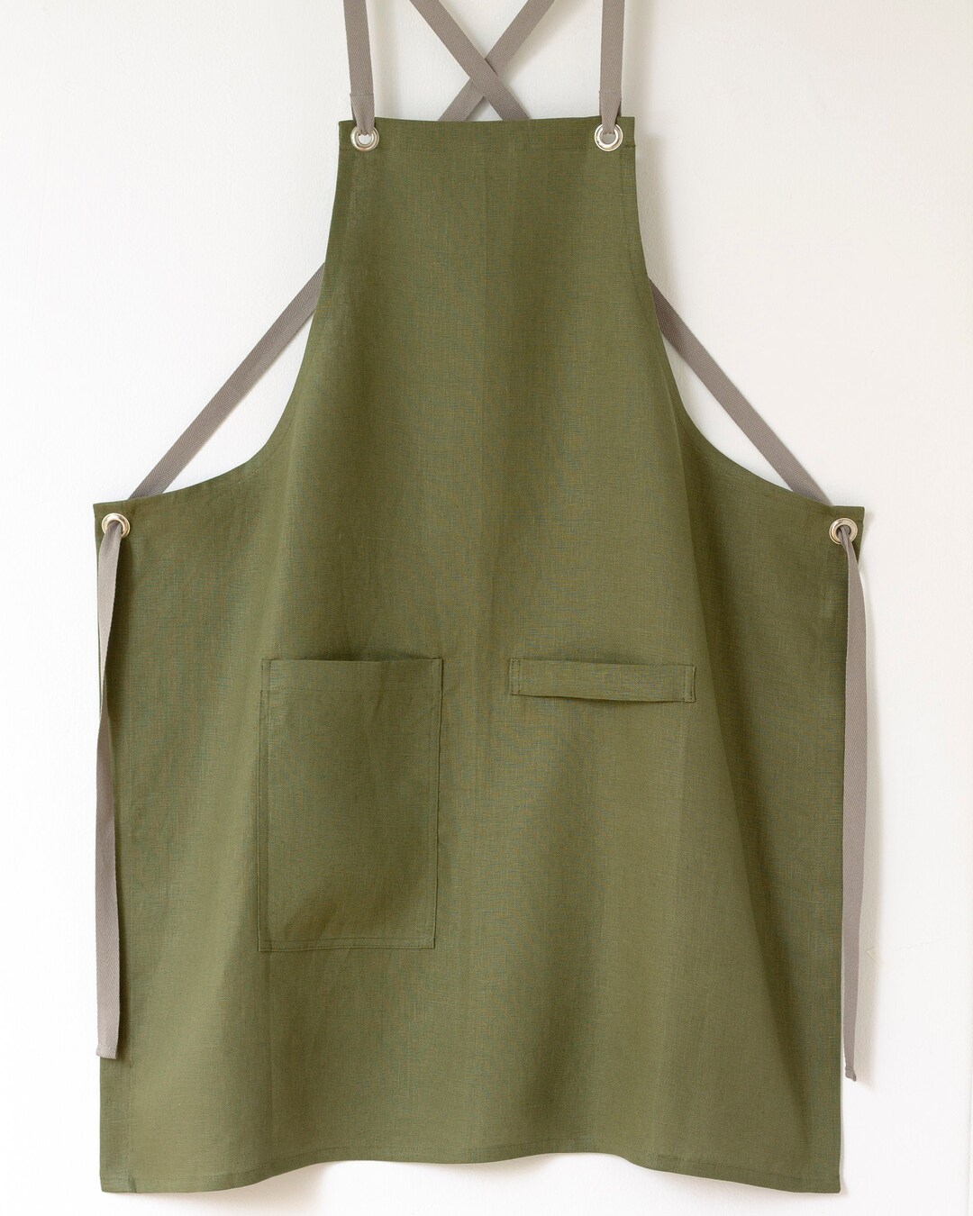 Kitchen Apron Olive - Etsy