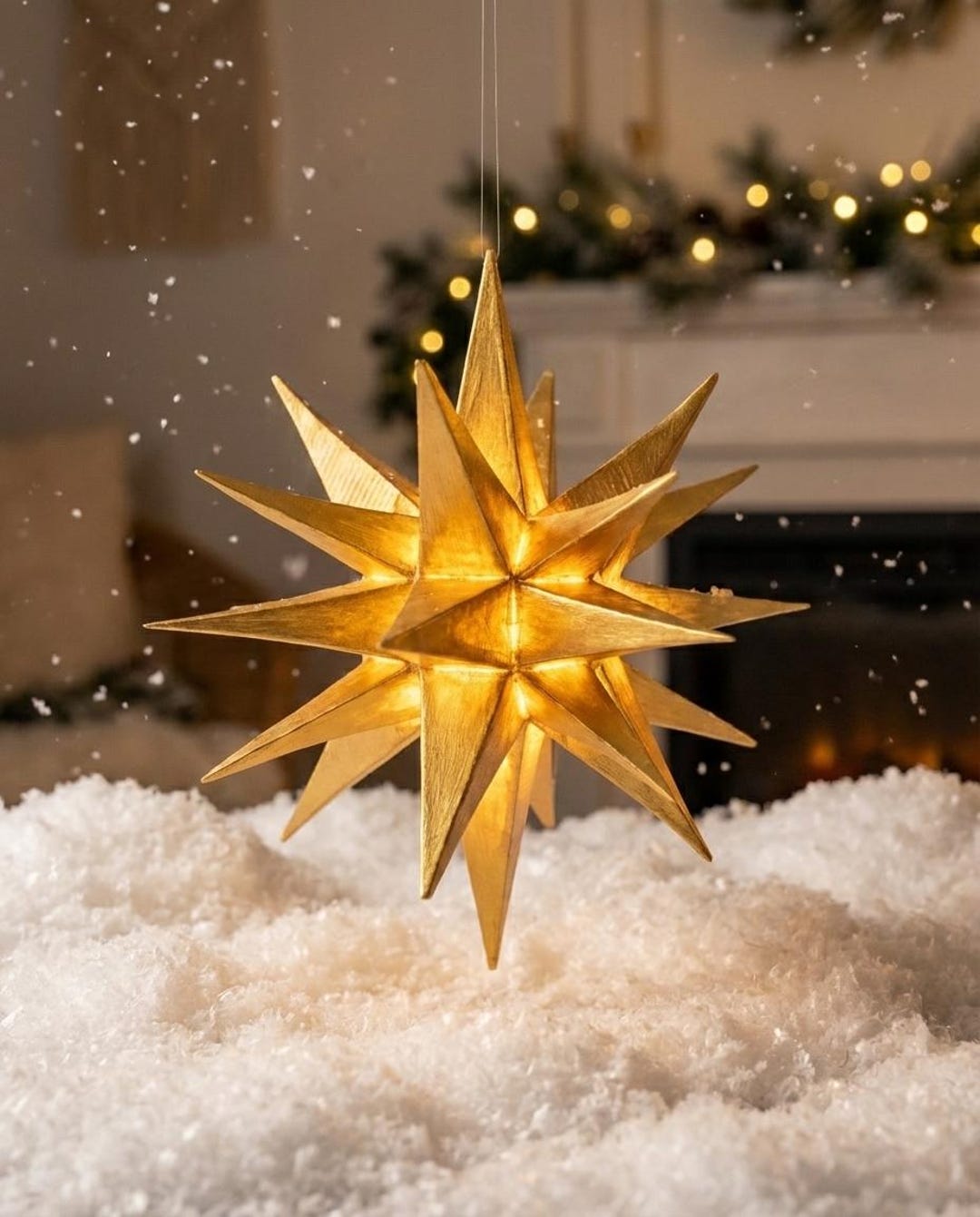 3D Christmas Star STL – Geometric Holiday Ornament, Printable Festive ...