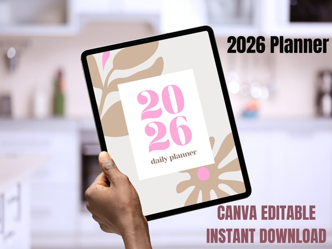 2026 Printable Planner (PDF Download) - Etsy UK