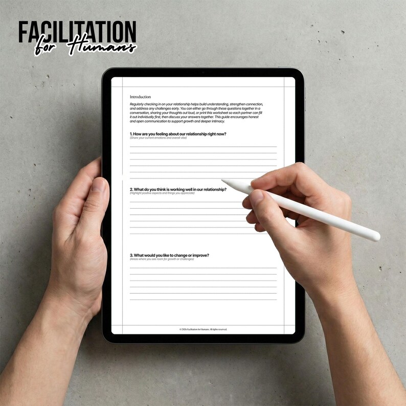 Relationship Check in Guide, Couples Therapy Worksheet, Communication ...