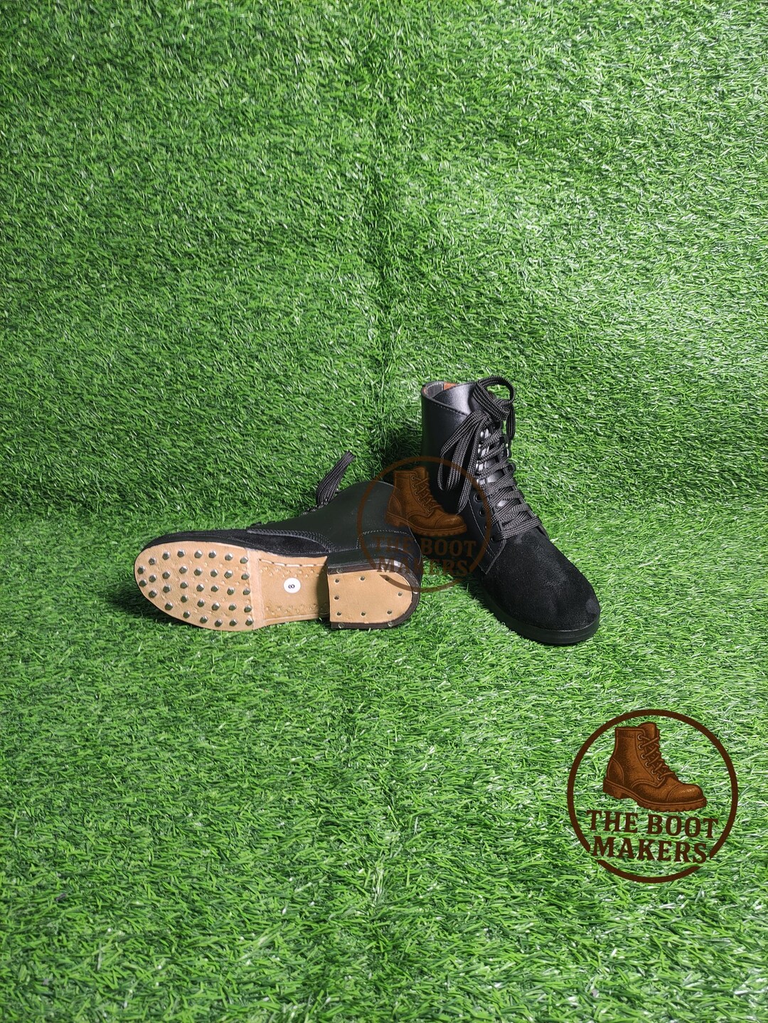 Handmade Suede Leather German Style Ankle Boot With Leather Sole ...