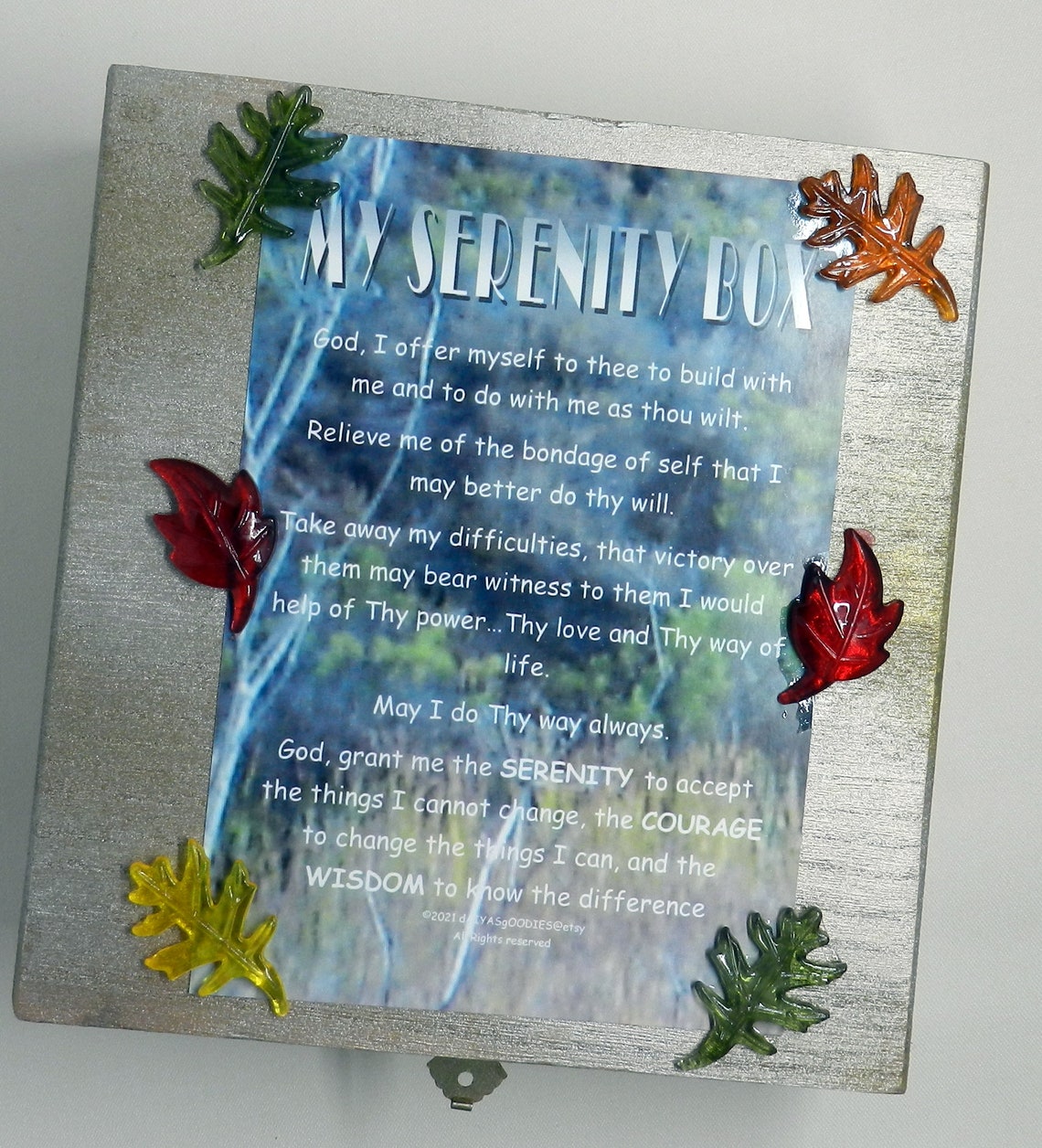 Serenity Box-a Tool for Sobriety - Etsy