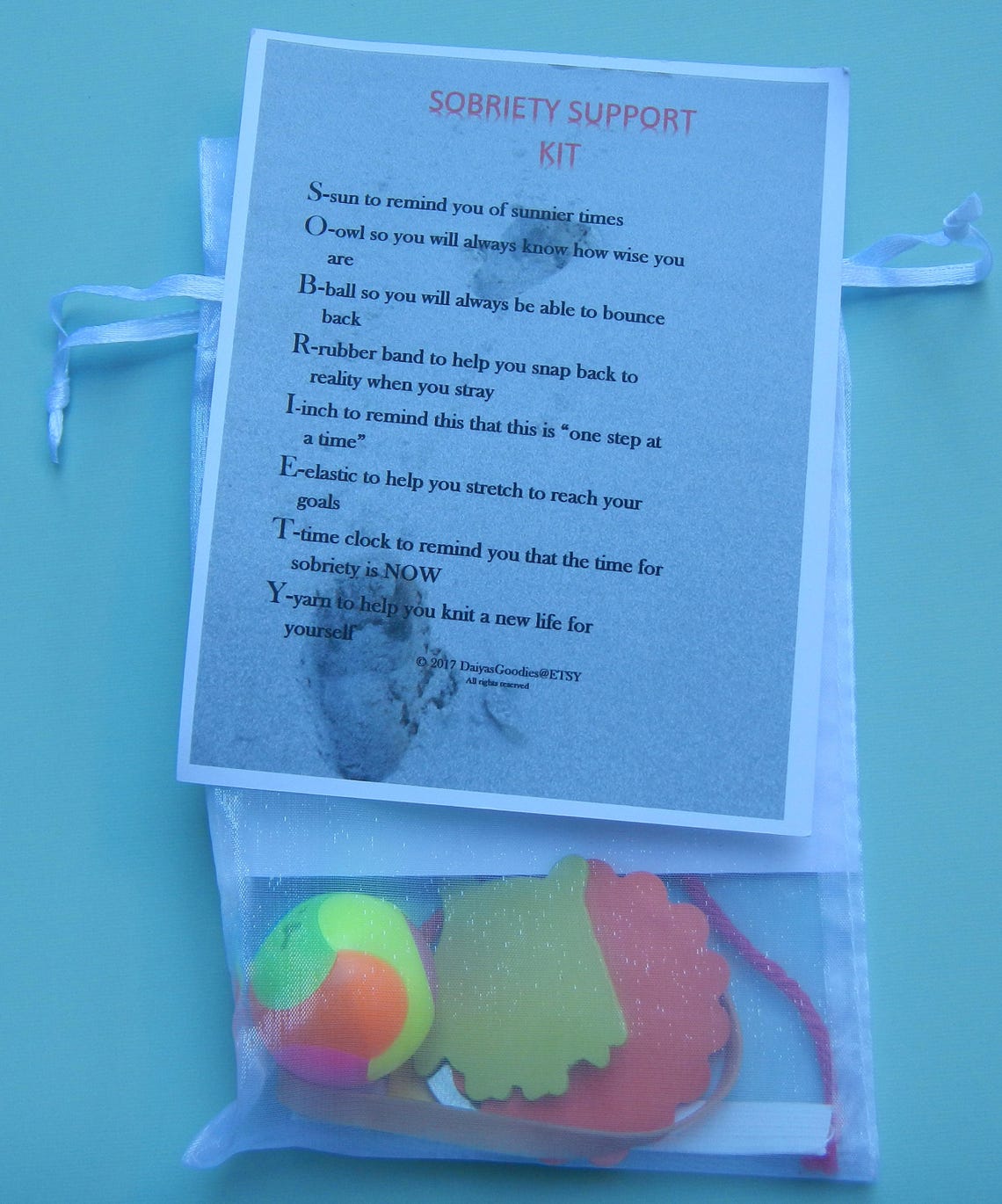 Sobriety Support Kit...a Tool for Keeping on Track With Sobriety - Etsy