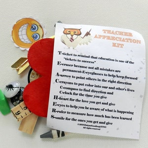 Teacher Appreciation Kit-a Fun Way to Honor and Acknowledge a Wonderful ...
