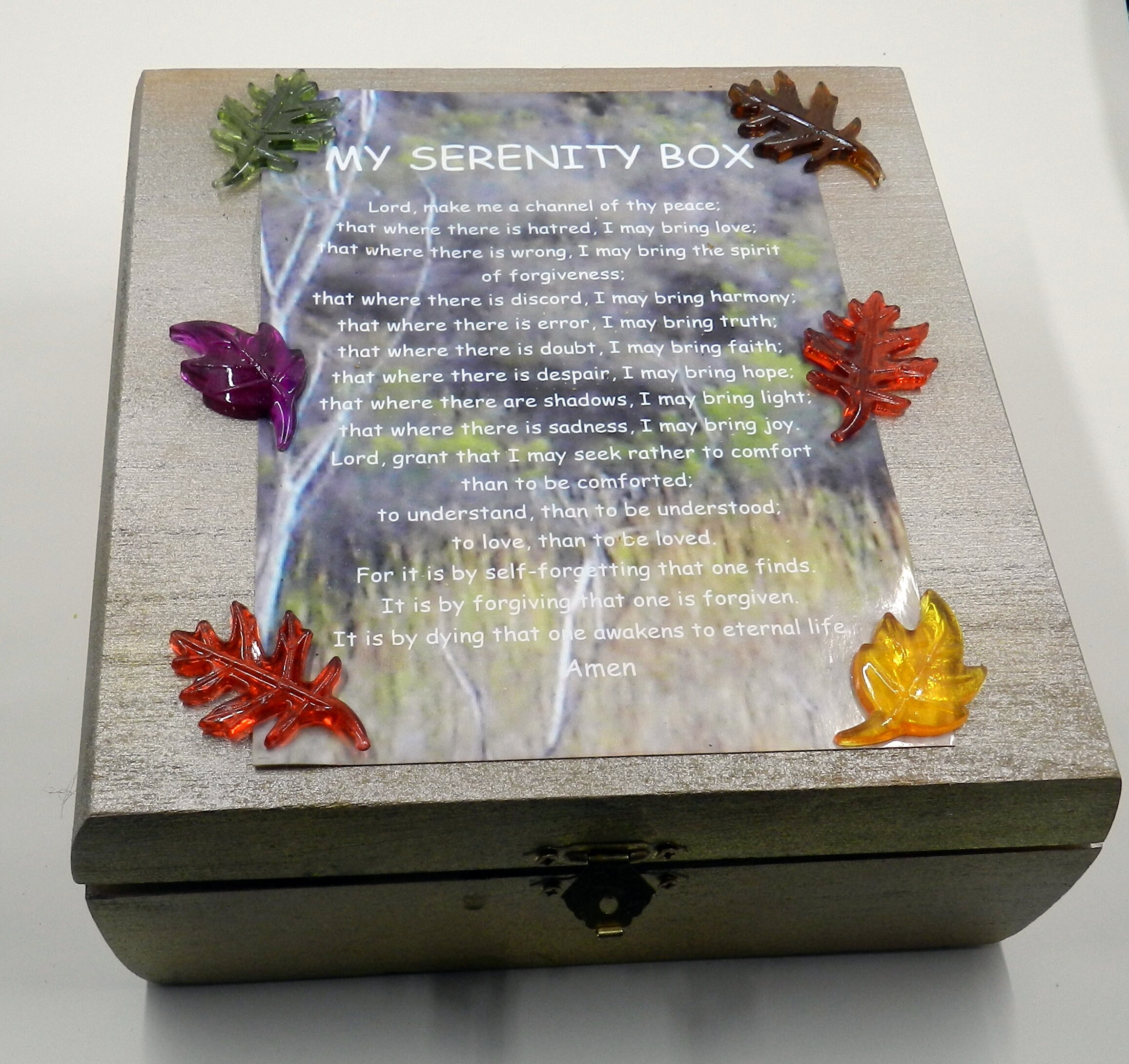 Serenity Box-a Tool for Sobriety - Etsy