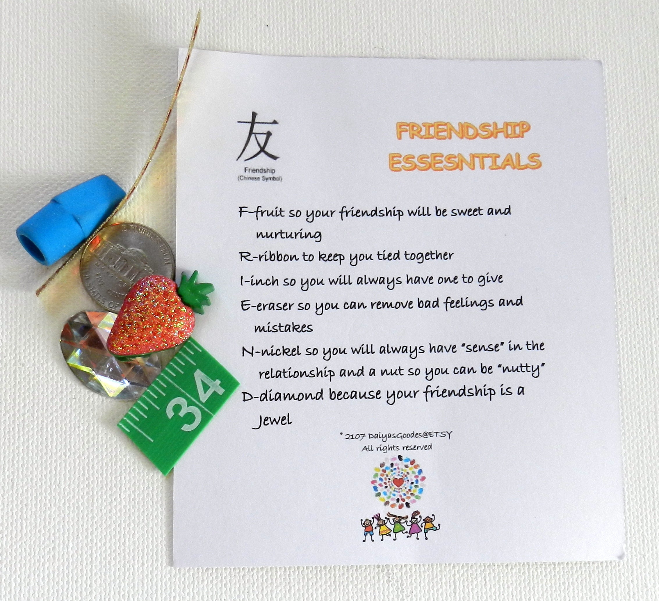 FRIENDSHIP CELEBRATION BAG!! A Fun, Caring Way to Celebrate a Special ...