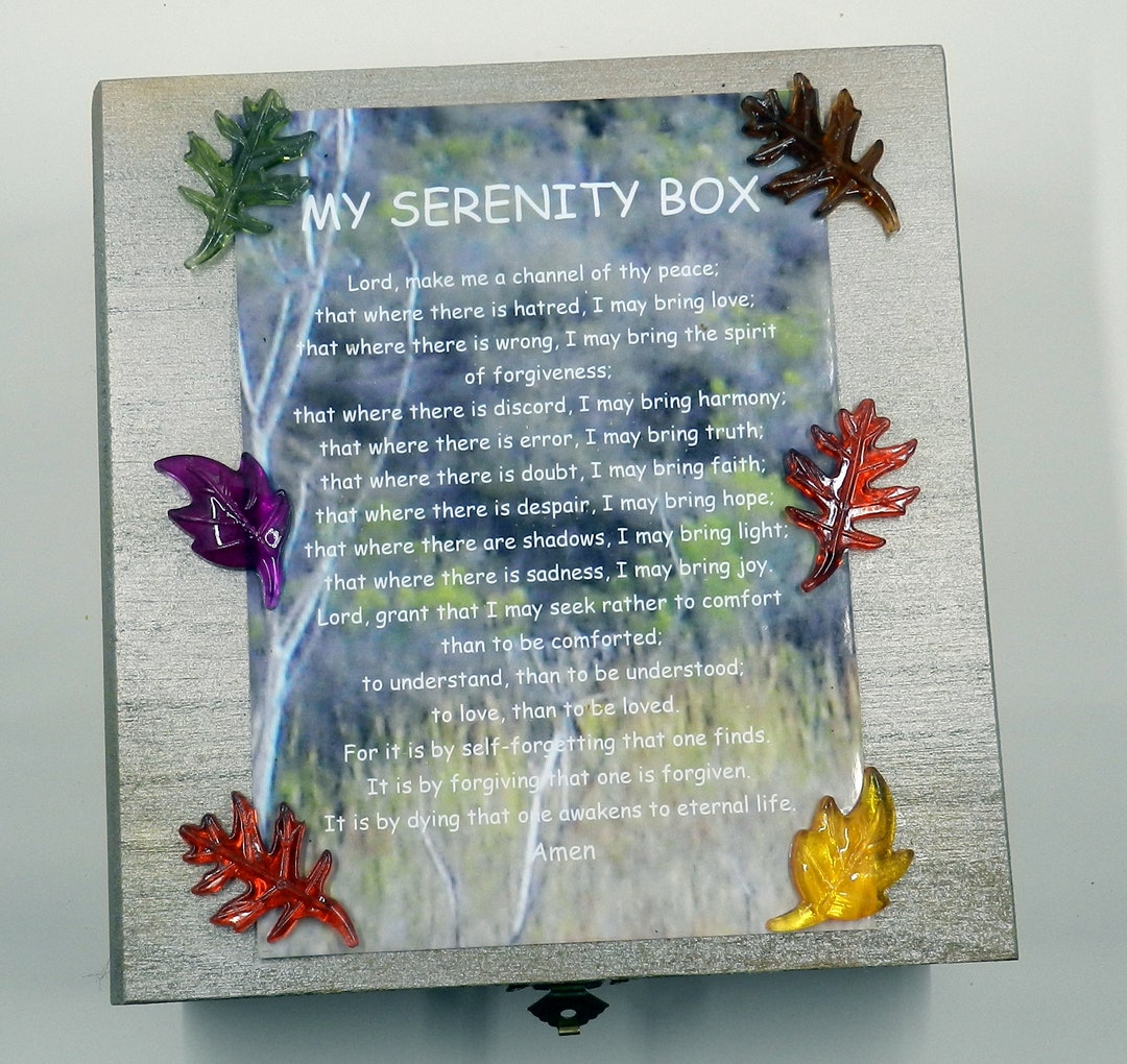 Serenity Box-a Tool for Sobriety - Etsy