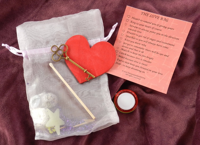 Love Survival Kit Whimsical Bag Full of Love Reminders Love Hints ...