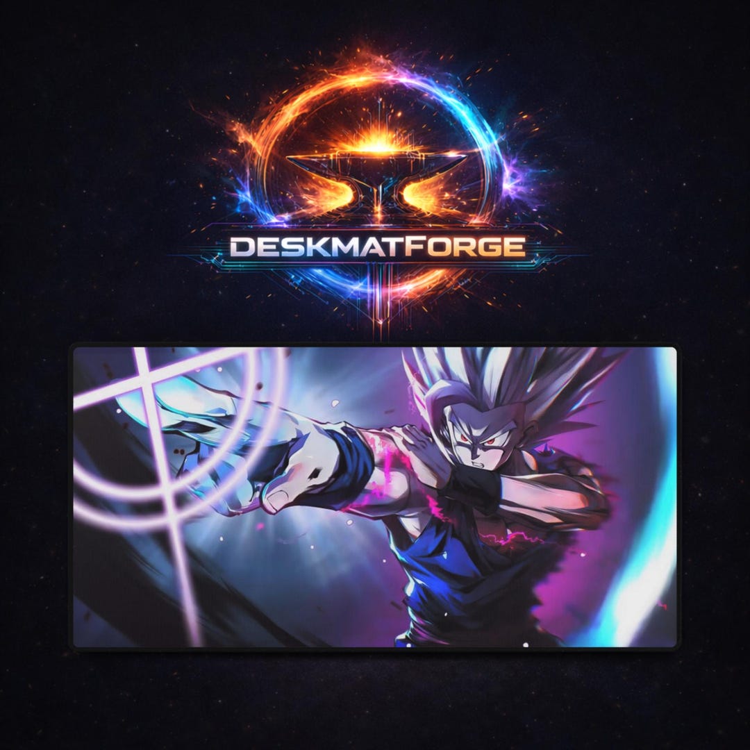 Beast Gohan Desk Mat XL / Anime Gaming Mouse Pad / Large Gohan Mousepad ...