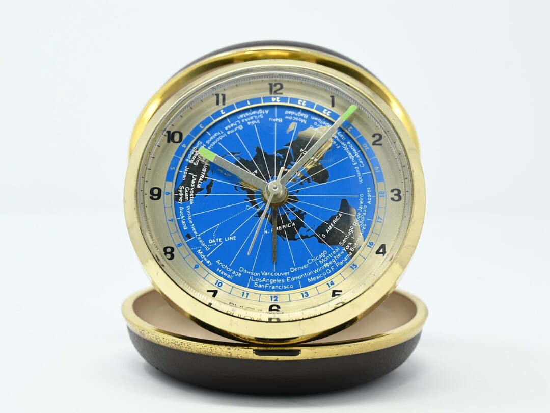 1980s Bulova World Time Travel Alarm Clock - Etsy Canada