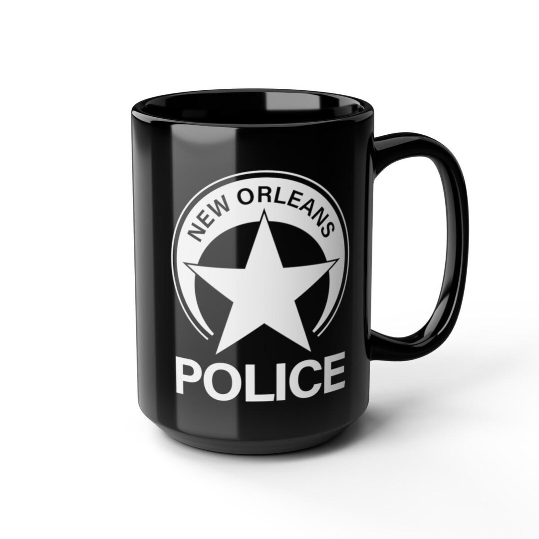 NOPD New Orleans Police Department Star Badge Black Mug (11oz, 15oz) - Etsy